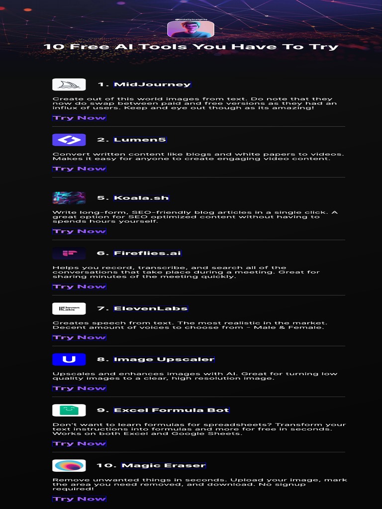 10 Free Ai Tools | PDF