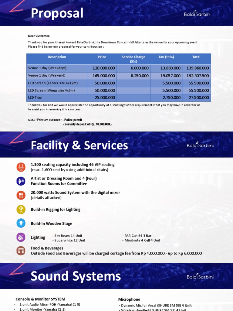 Proposal Balai Sarbini | PDF
