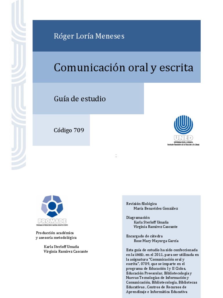 Roger Loria Meneses Comunicacion Oral y | PDF