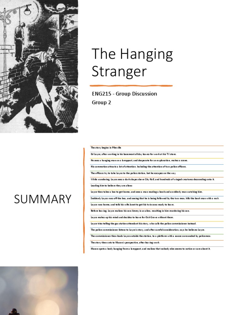 HANGING STRANGER Group Discussion | PDF | Mystery, Thriller & Crime ...