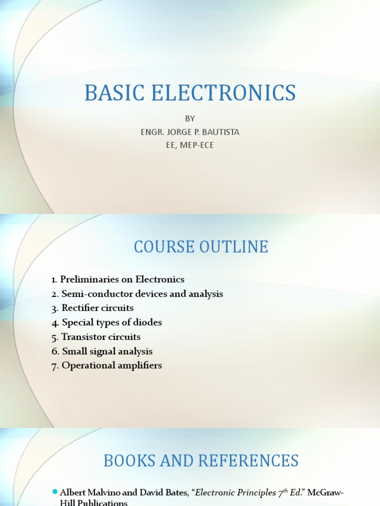 Lesson No. 1 Lecture | PDF | Resistor | Capacitor Lesson No. 1 Lecture | PDF | Resistor | Capacitor