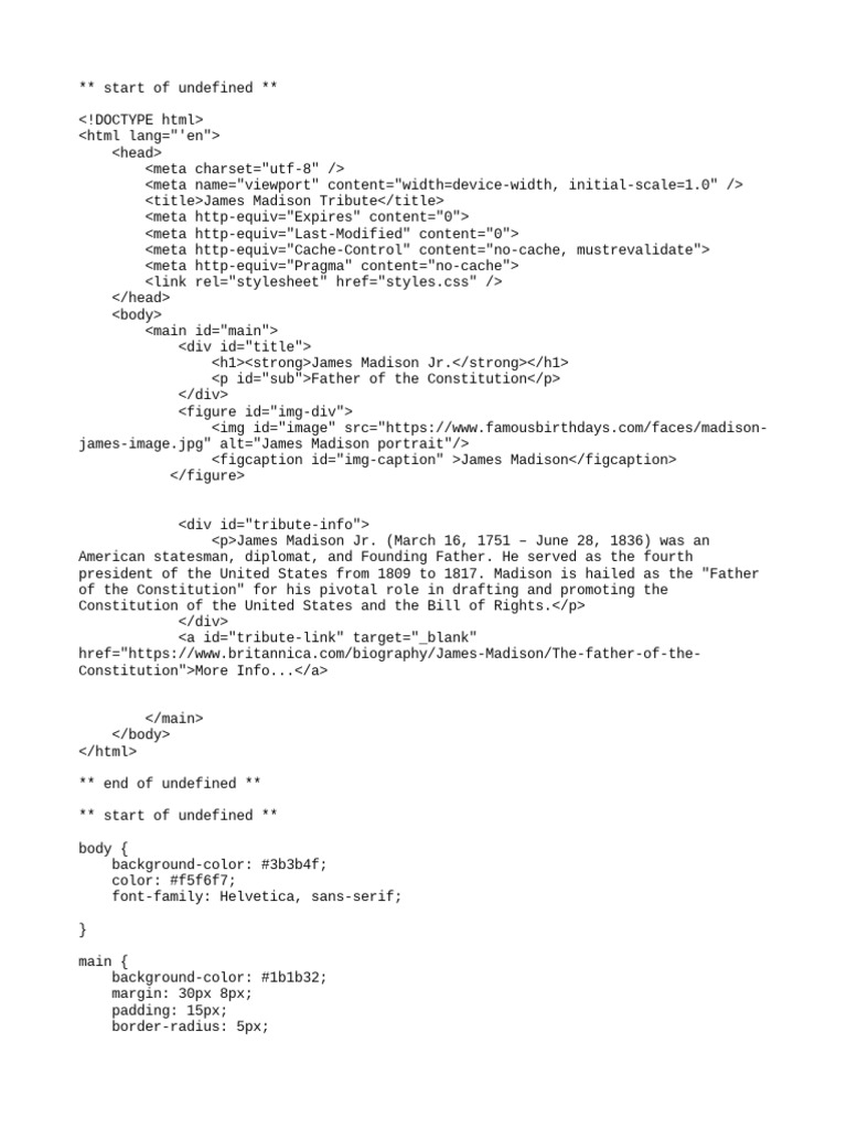 Build A Tribute Page | PDF | Design | Writing