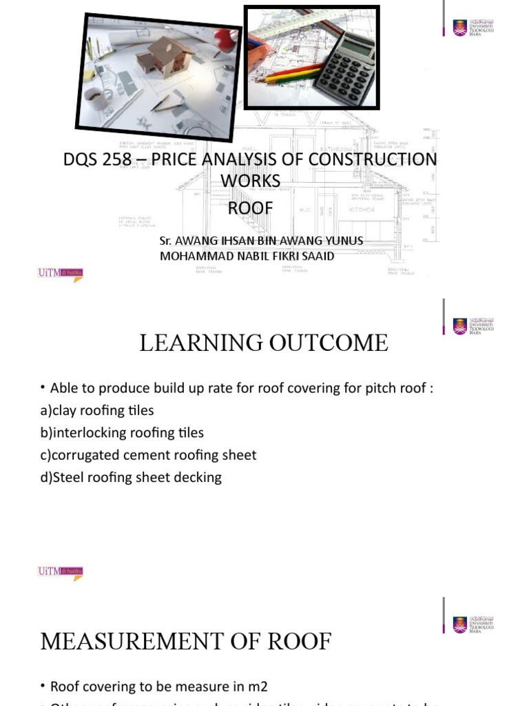 Roof Tile Measurement and Cost Analysis | PDF | Roof | Building Engineering