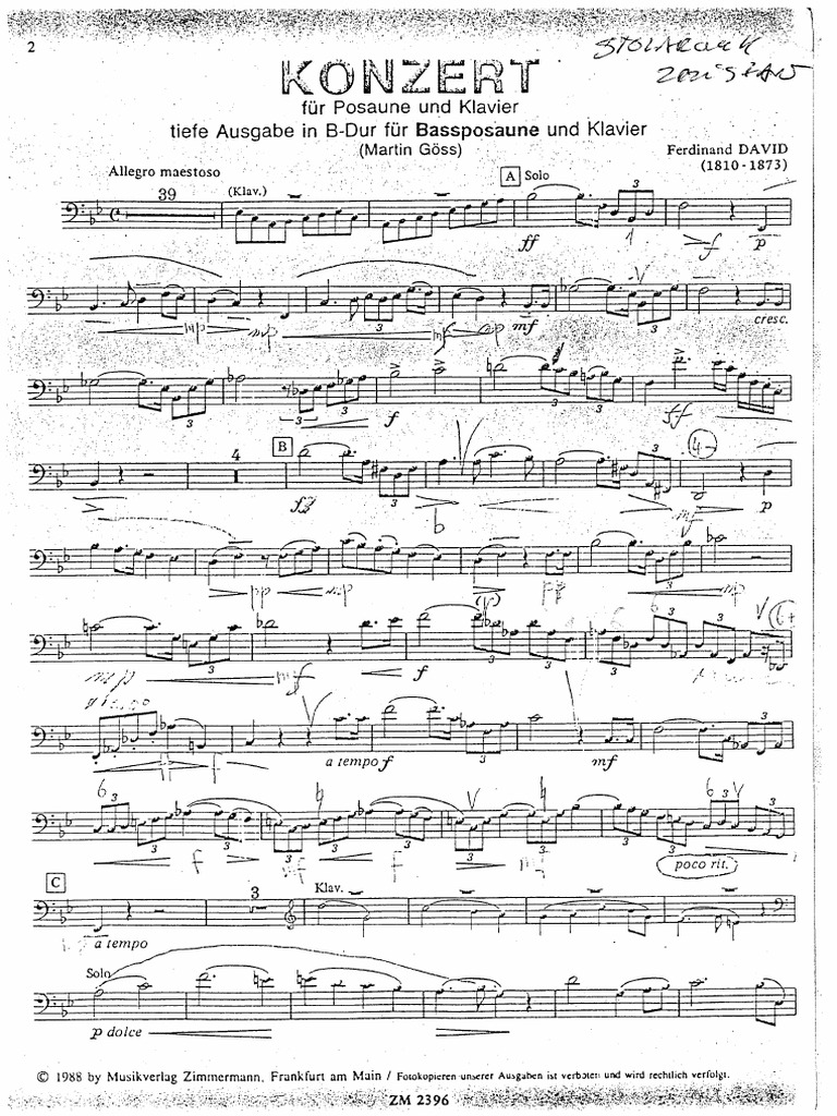 David - Bass Part | PDF