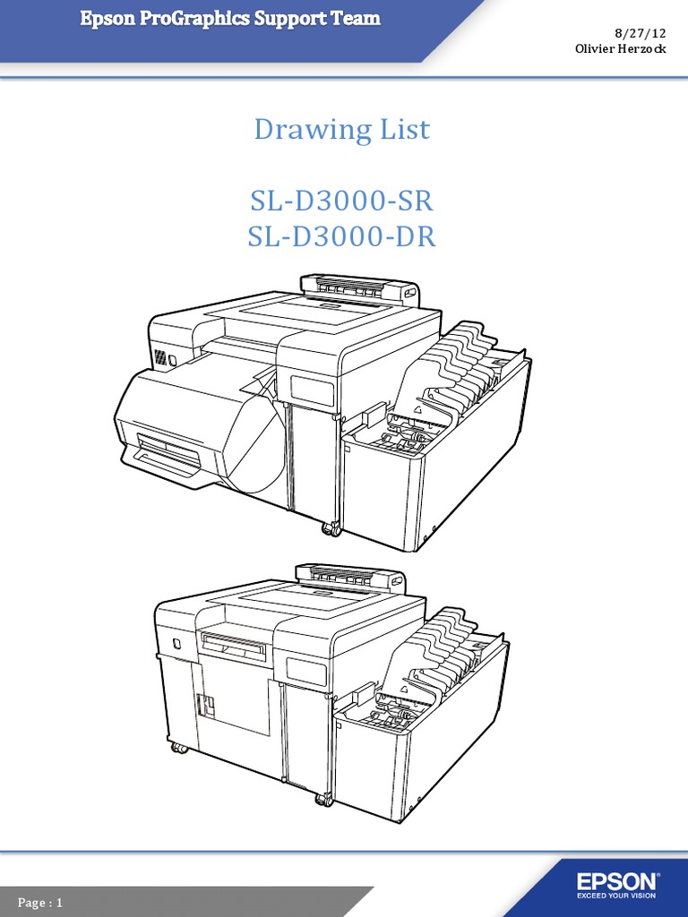 SL D3000 DrawingList | PDF