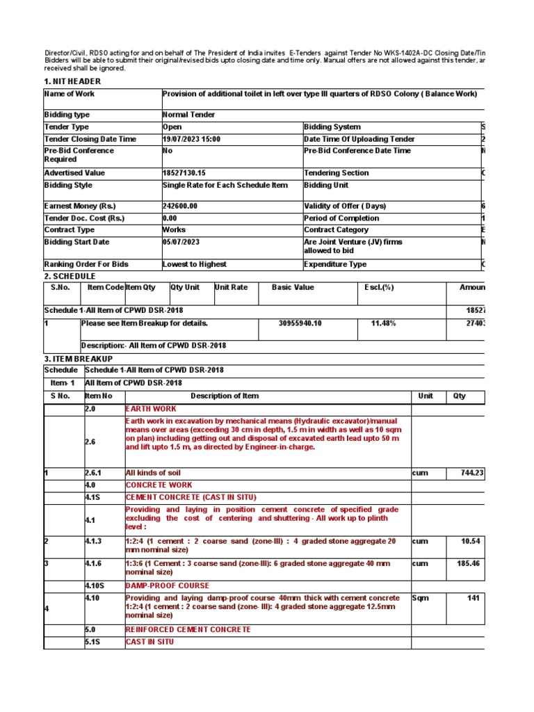 Rdso Lko | PDF | Brick | Pipe (Fluid Conveyance)
