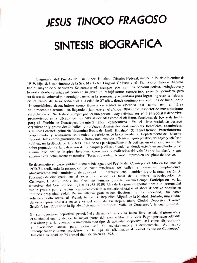 Jesús Tinoco Fragoso 03 Dic. 2020 | PDF | México | América del Norte