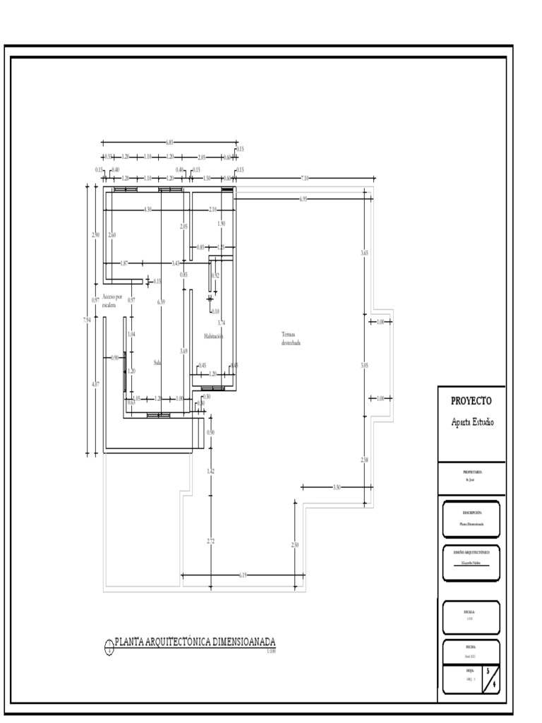 Arq - 3 Planta Dimensionada | PDF