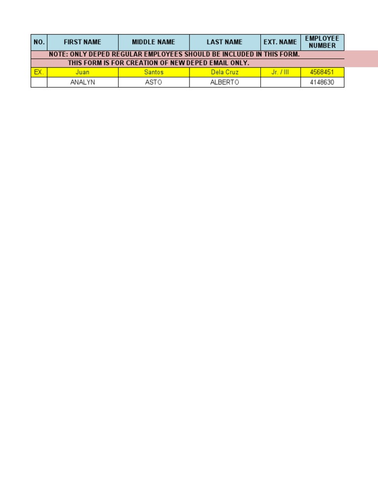 DepEd Email Request v2.0 NEW 1 ALBERTO | PDF