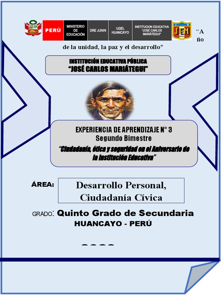 Experiencia de Aprendizaje 3 Area DPCC 5° Grado | PDF | Aprendizaje | Las emociones