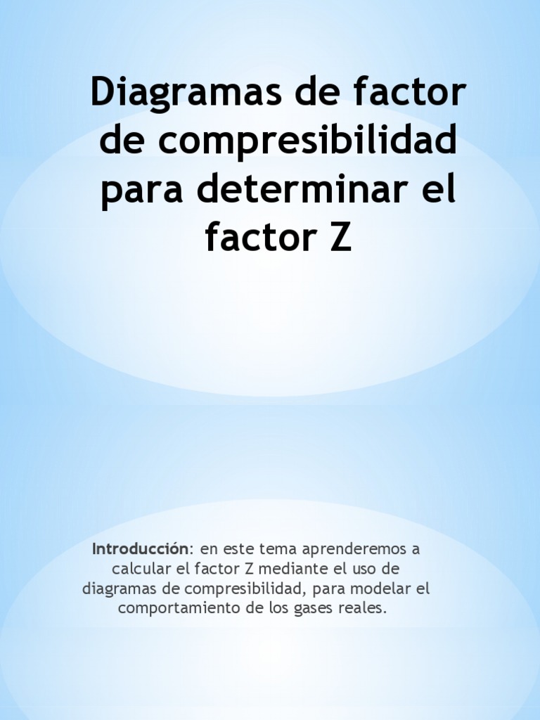 Factor Z | PDF | Gases | Atmósfera