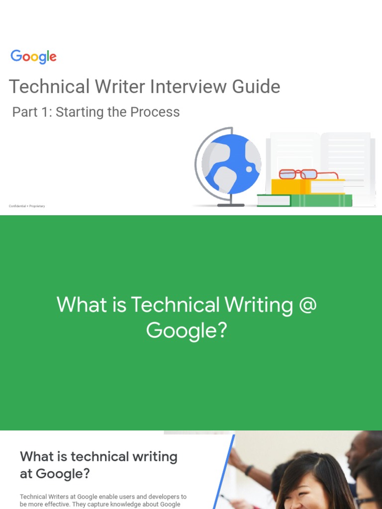 Google Technical Writer Interview Guide | PDF