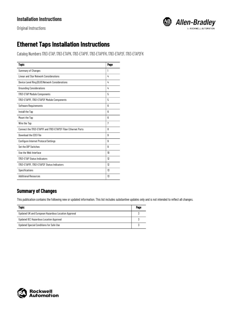Ethernet Taps Installation Instructions | Download Free PDF | Ip ...