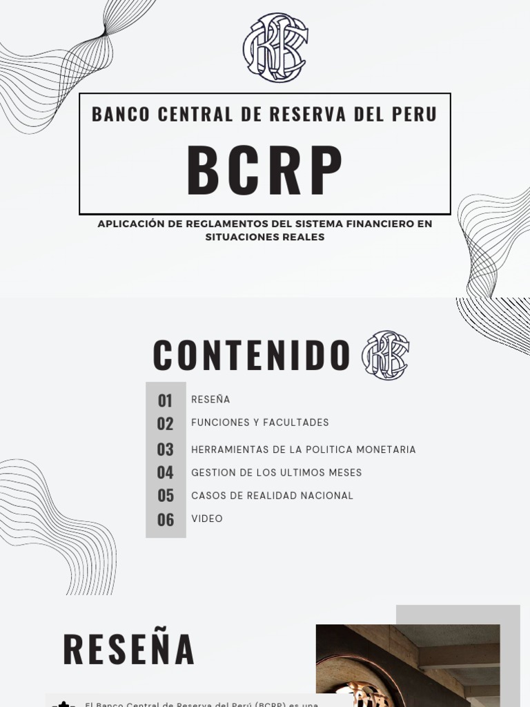 Banco Central de Reserva Del Perú | PDF | Comercio | Servicios financieros