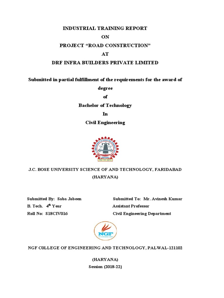 Project 8th Sem . .Final | PDF | Concrete | Cement