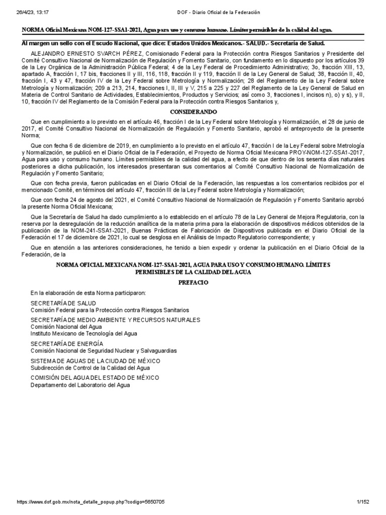 Nom 127 Ssa 2021 | PDF