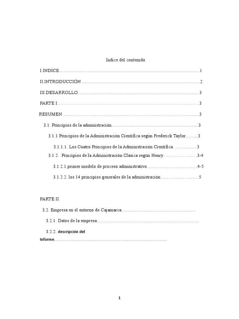 Informe de Empresa | PDF