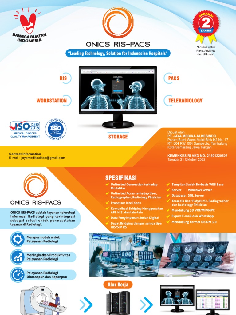 Brosur A4 ONICS RIS-PACS CONVERT | PDF