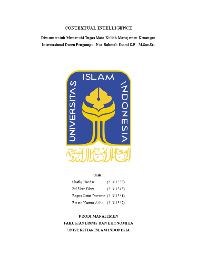 MKI_CONTEXTUAL INTELLIGENCE | PDF