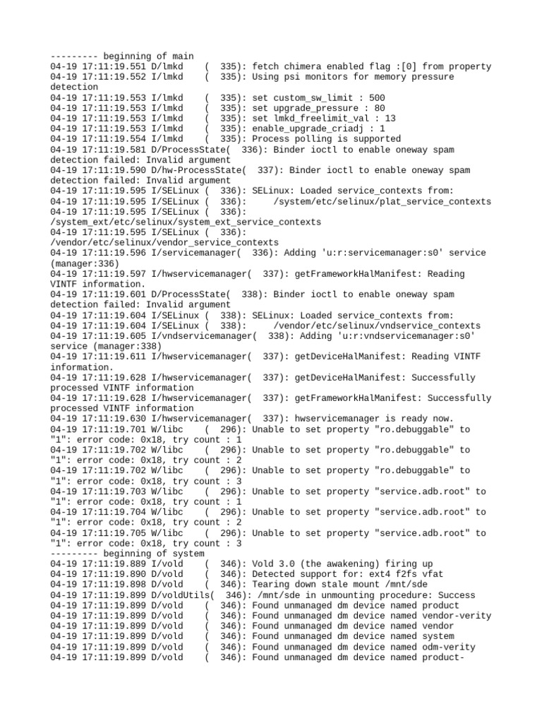 Logcat CSC Update Log | PDF