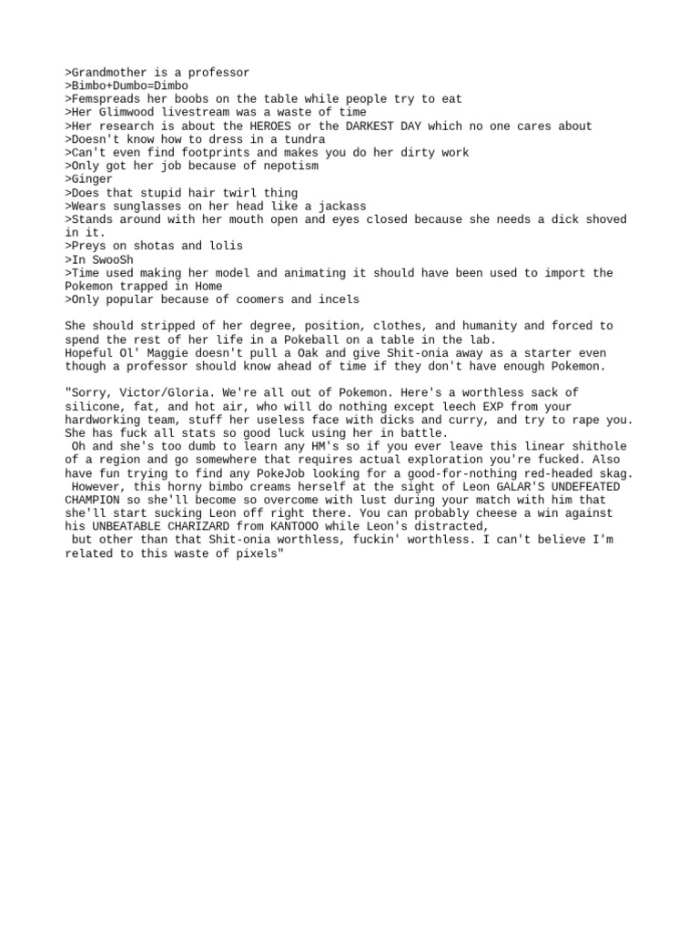 Sonia 4chan Copypasta | PDF