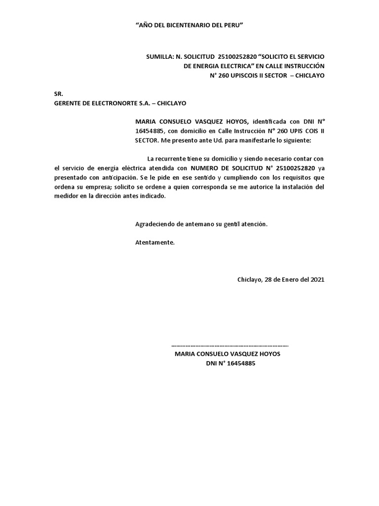 Solicitud Ensa | PDF