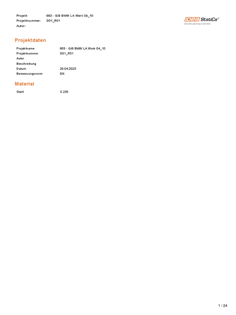 Projektdaten | PDF