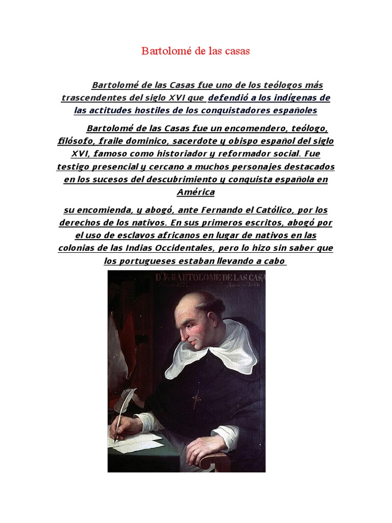 Bartolomé de Las Casas | PDF