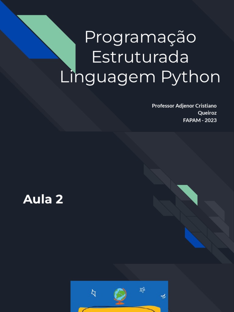 Programação Estruturada - Python Aula 2 - Sem Correção | PDF