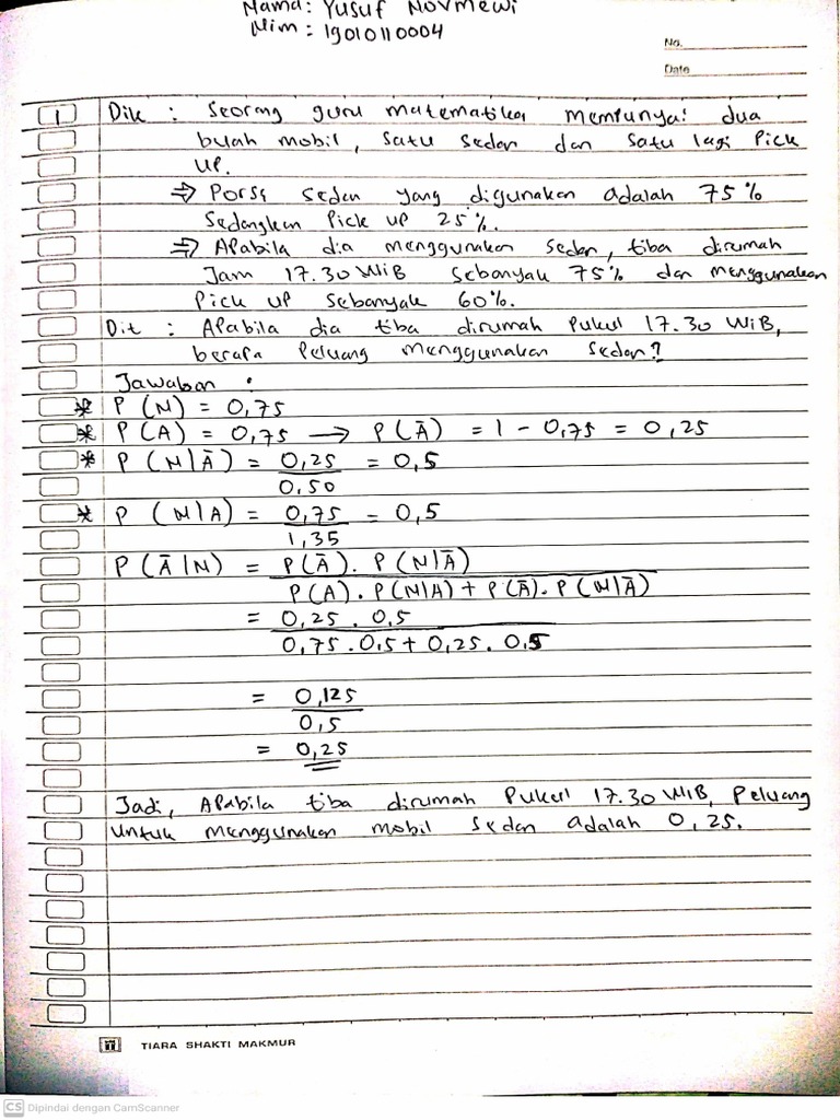 Soal Latihan Aturan Bayes | PDF