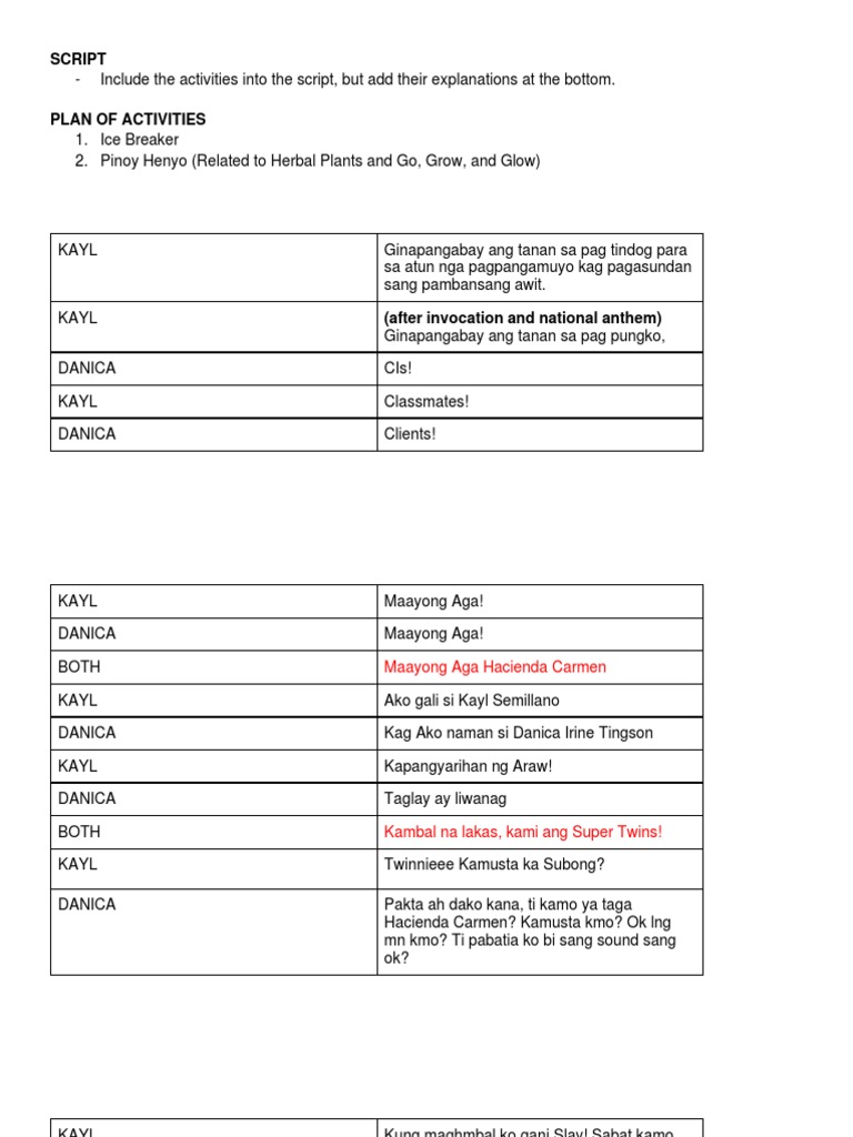Culmination Program Speech | PDF