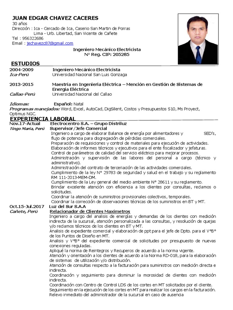 CV Documentado | PDF | Negocios | Informática