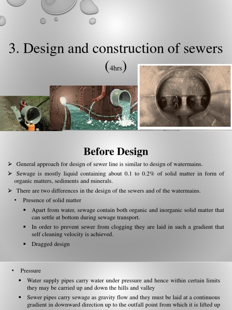 Sewer Design and Construction Guidelines | PDF | Sanitary Sewer | Sewerage