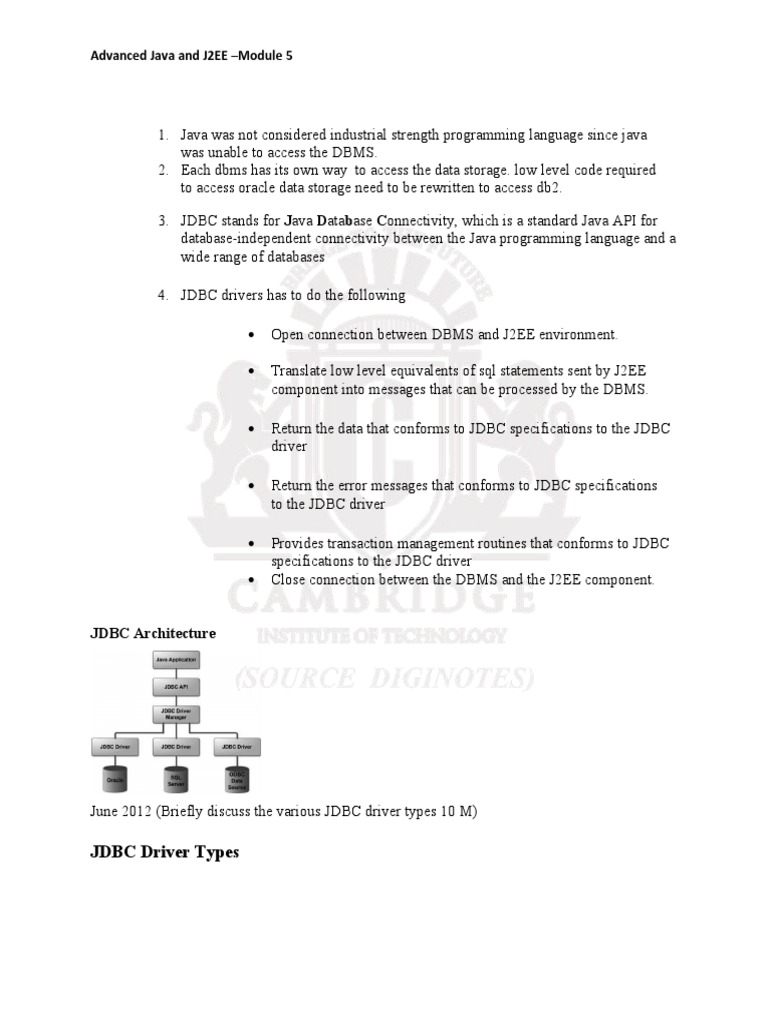 Modue5 Ajava Pdf Databases Sql 