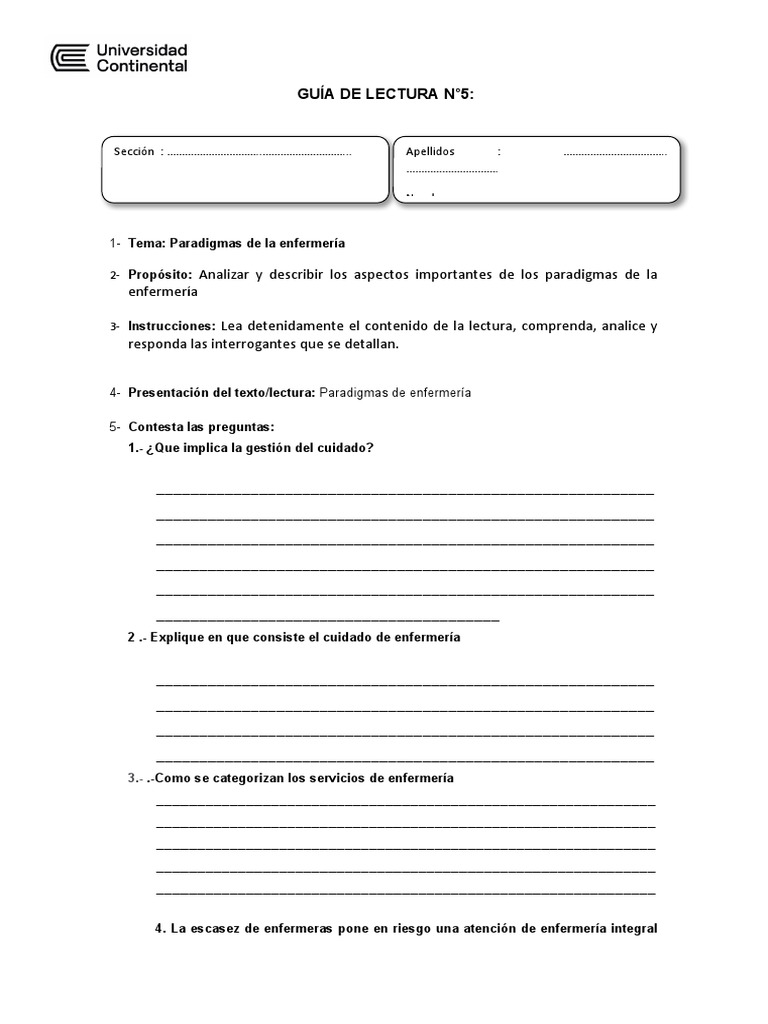 Guía de Lectura #5 | PDF