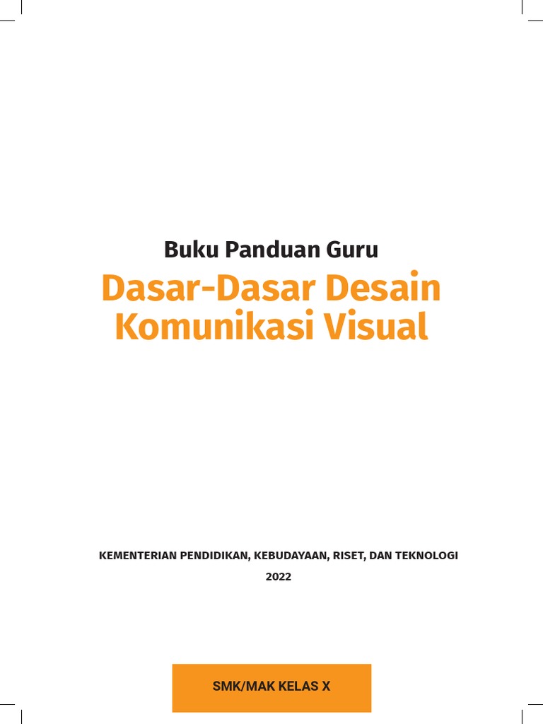 Buku Panduan Guru Dasar Dasar Desain Komunikasi Visual BG KLS X | PDF | Karier & Perkembangan ...