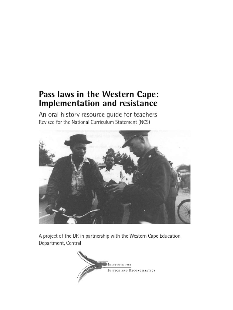 Pass Laws in the Western Cape: A Guide | PDF | Apartheid | South Africa