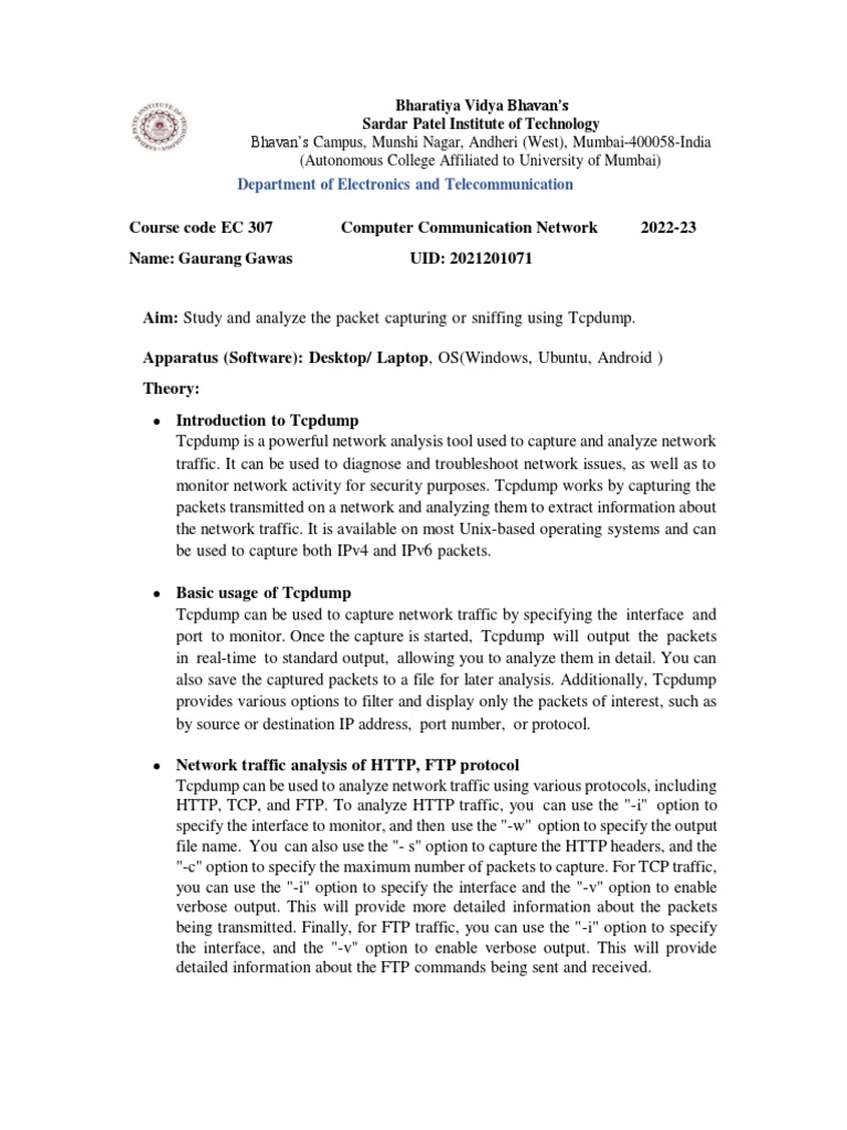CCN Practical No.7 | PDF | Port (Computer Networking) | Computer Network