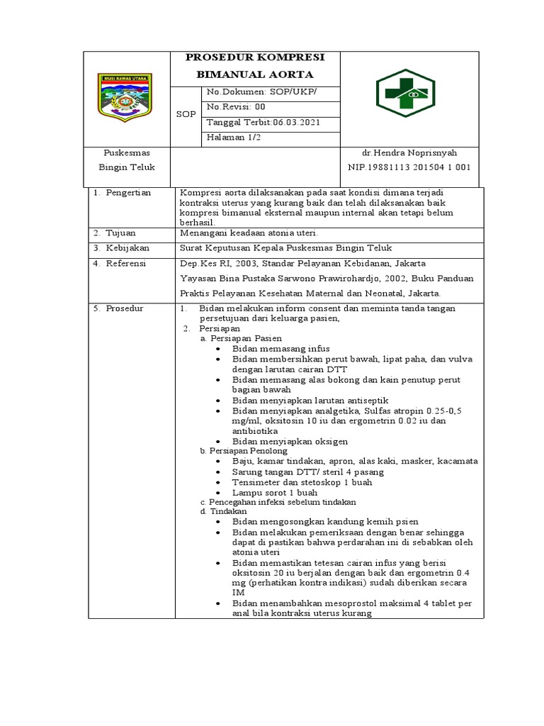 Sop Kba | PDF