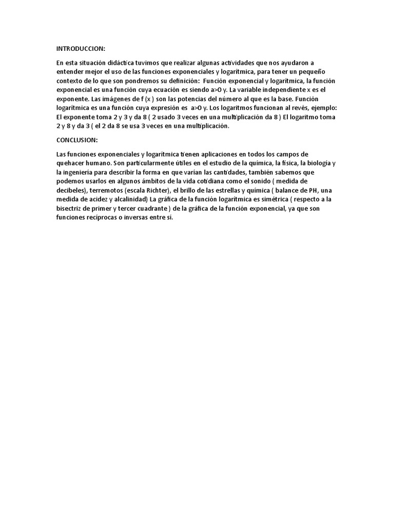 Introduccion y Conclusión de Mate | PDF | Métodos y materiales de enseñanza