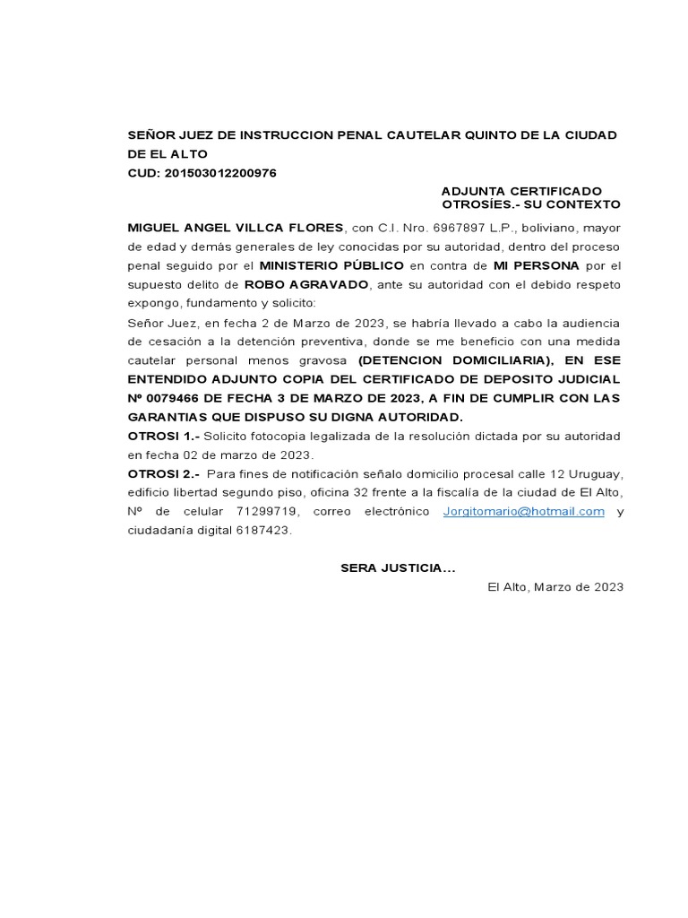 Adjunta Certificado Miguel Angel | PDF | Derecho
