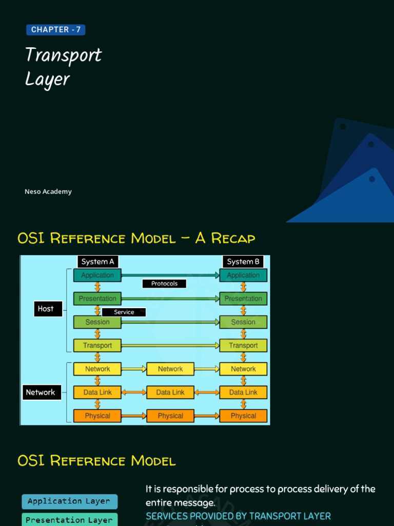 Transport Layer: Chapter - 7 | PDF | Port (Computer Networking) | File Transfer Protocol