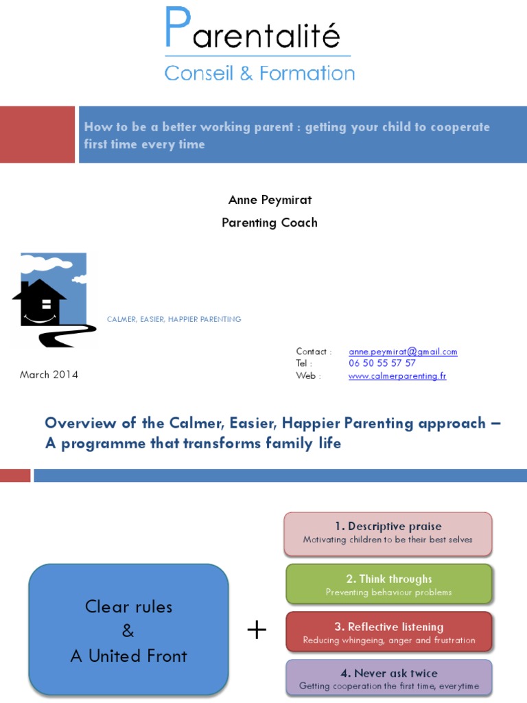 Parenting Workshop 2 Key Points Pdf Cognitive Psychology