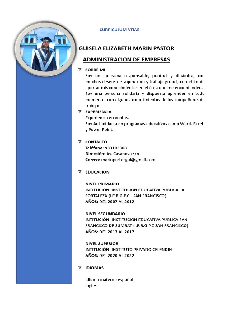 Modelo Basico de CV | PDF