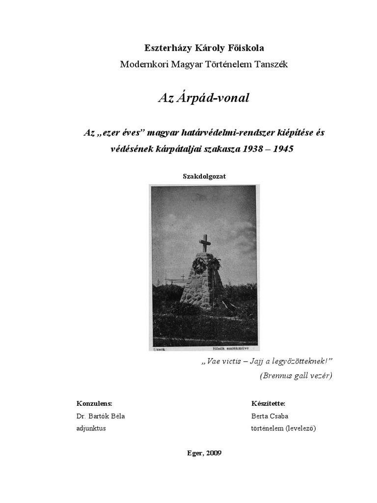 Arpad Vonal | PDF