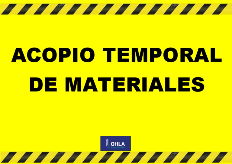 Cartel - Acopio Temporal de Materiales | PDF