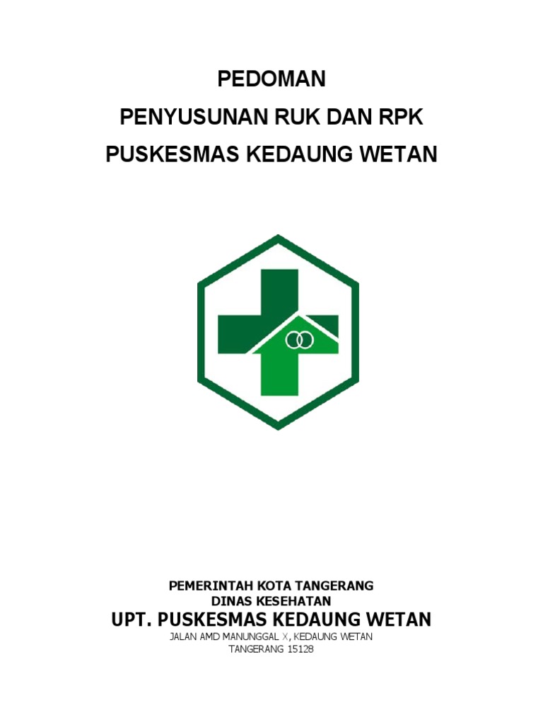 Pedoman RUK dan RPK Puskesmas | PDF | Bisnis