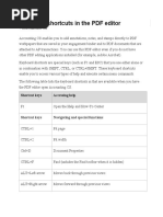PDF-xchange Editor v6 - Shortcuts | PDF | Keyboard Shortcut | Computer ...