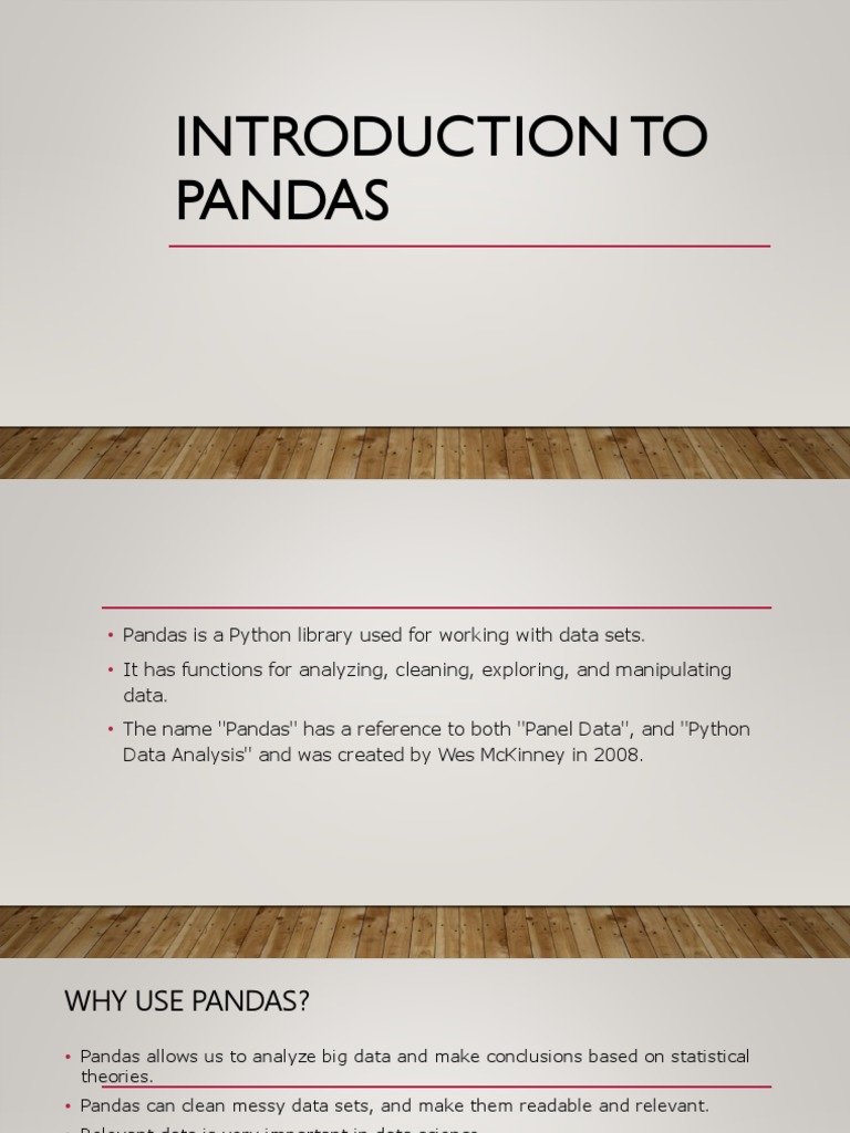 Pandas Guide for Data Enthusiasts | PDF