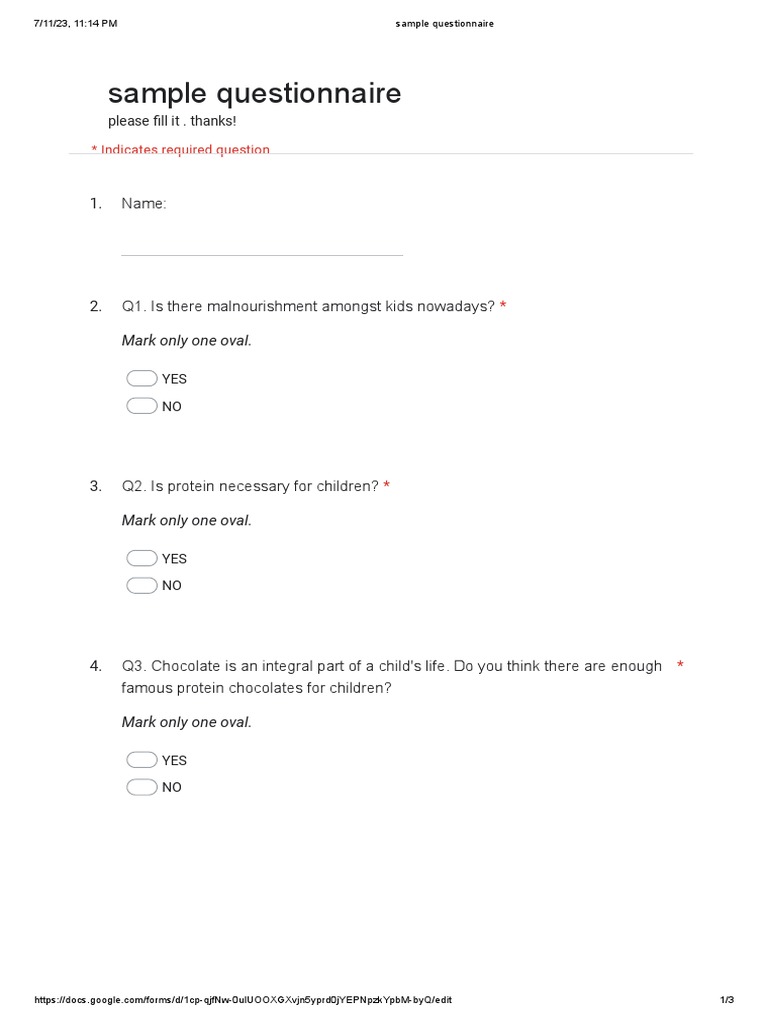 Untitled Form - Google Forms | PDF | Food And Drink | Nutrition
